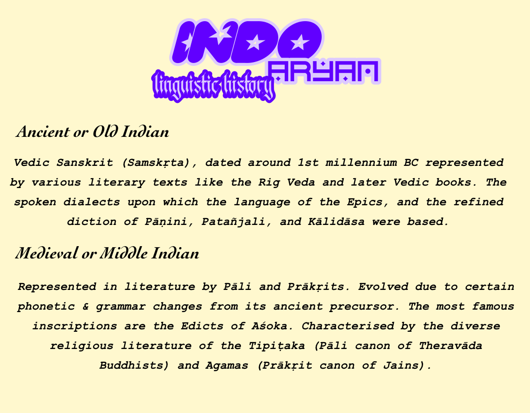 A Brief Treatment of the Indo-Aryan Language Family #1 – the velvet blue